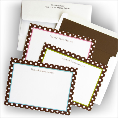 Delightful Dot Cards - Lined Envelopes Included!