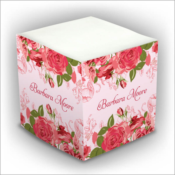 Spring Floral Memo Cube - Style 46