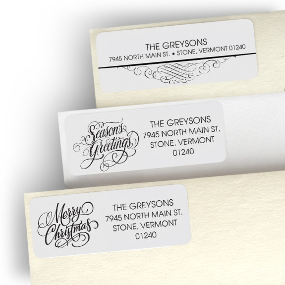 Christmas Greetings Address Label