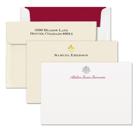 DYO Foil Icon Correspondence Cards - with Design