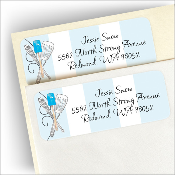 Blue Willow Return Address Labels