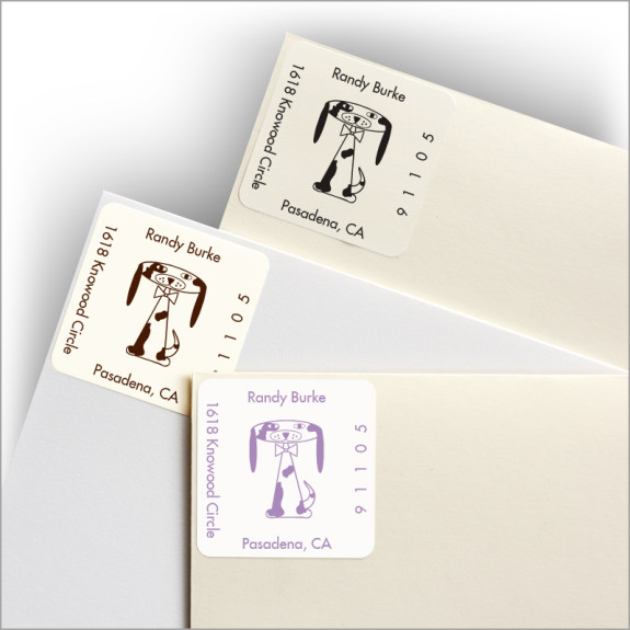 Cat and Dog Labels | Cat and Dog Self-Stick Return Address Labels