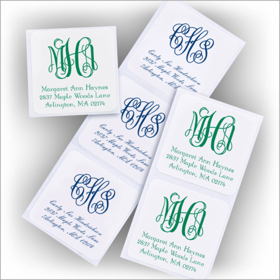 DYO Square Labels - with Monogram