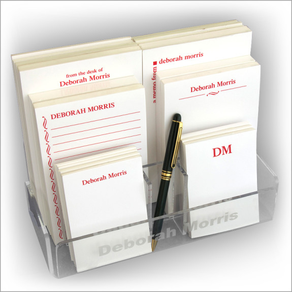 Executive Desktop Memo Set | Custom Memo Pad Set | Personalized Memos
