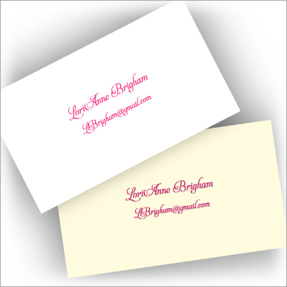 Letterpress Calling Cards