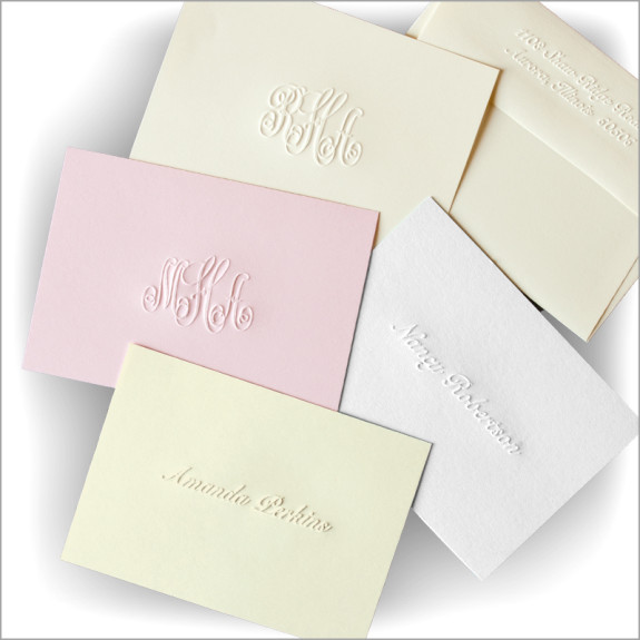 Timeless Embossed Notes | Timeless Embossed Fold Notes