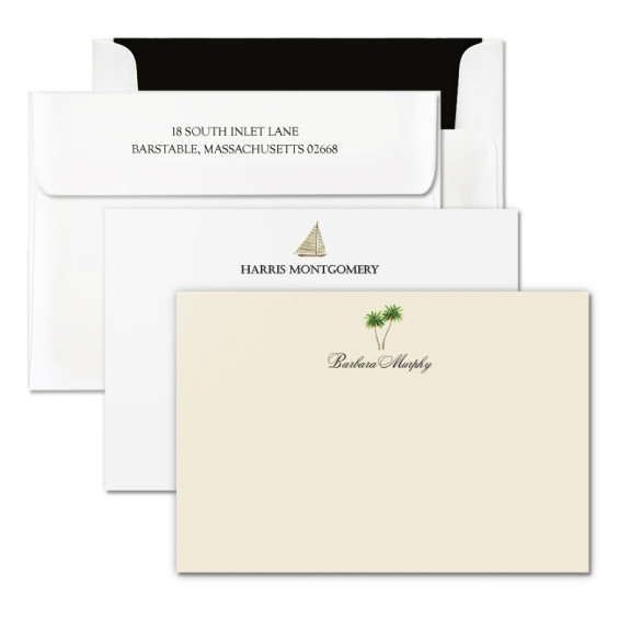 Limited Design Watercolor Correspondence Cards