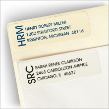 Custom Printed Personalized Return Address Labels Rolls
