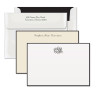 Classic Black Hand Bordered Correspondence Cards