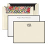 Classic Black Hand Bordered Correspondence Cards